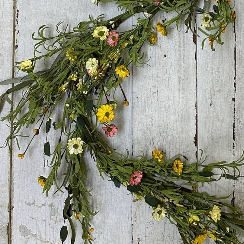 Mixed Spring Flower Garland, 64 inch – WR Boutique